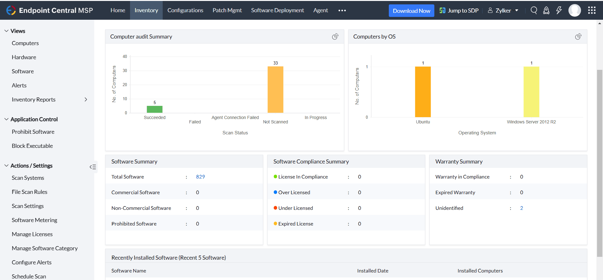 MSP Software for Endpoint Management - ManageEngine Endpoint Central MSP